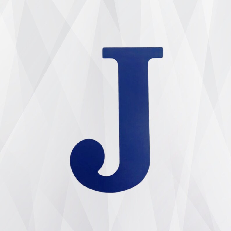 Navy Blue Wood Letter, Hand Painted Letter K, Door Hanger, Playroom ...