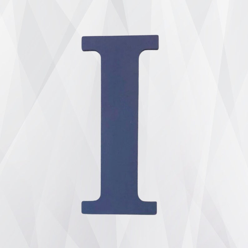 Navy Blue Letter, Hand Painted Wood Letter H, Door Hanger Boy, Nursery ...