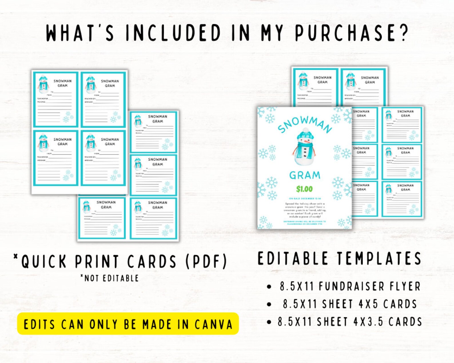 Snowman Gram Candy Christmas Fundraiser, School Fundraiser, Christmas ...