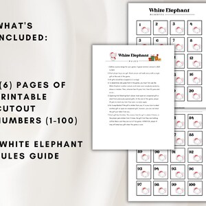 White Elephant Numbers, White Elephant Gifts Funny, White Elephant ...