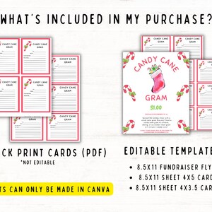 Candy Cane Gram, Christmas Fundraiser, School Fundraiser, Christmas ...