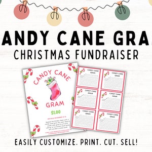 Candy Cane Gram, Christmas Fundraiser, School Fundraiser, Christmas ...