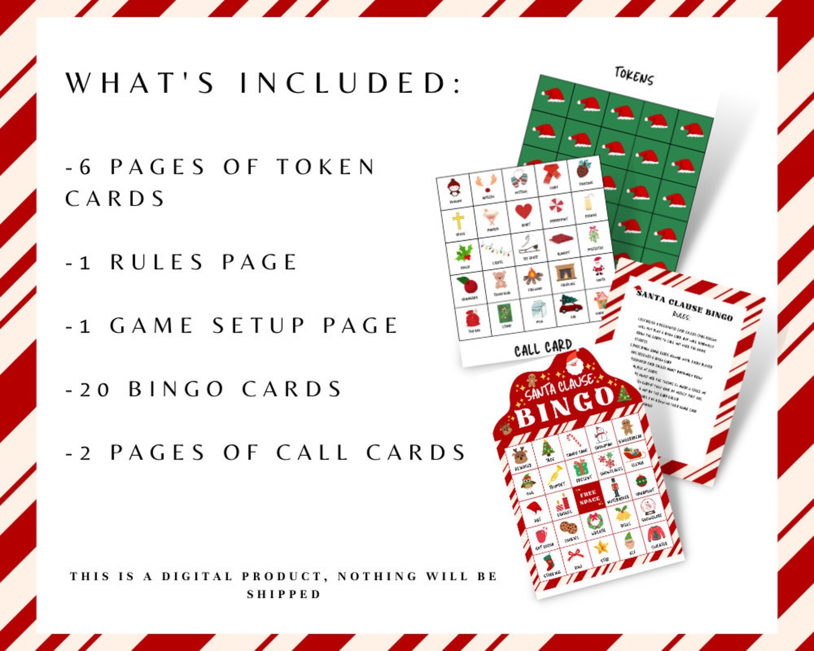 Christmas Bingo Cards, Christmas Bingo, Christmas Party Game, Fun ...