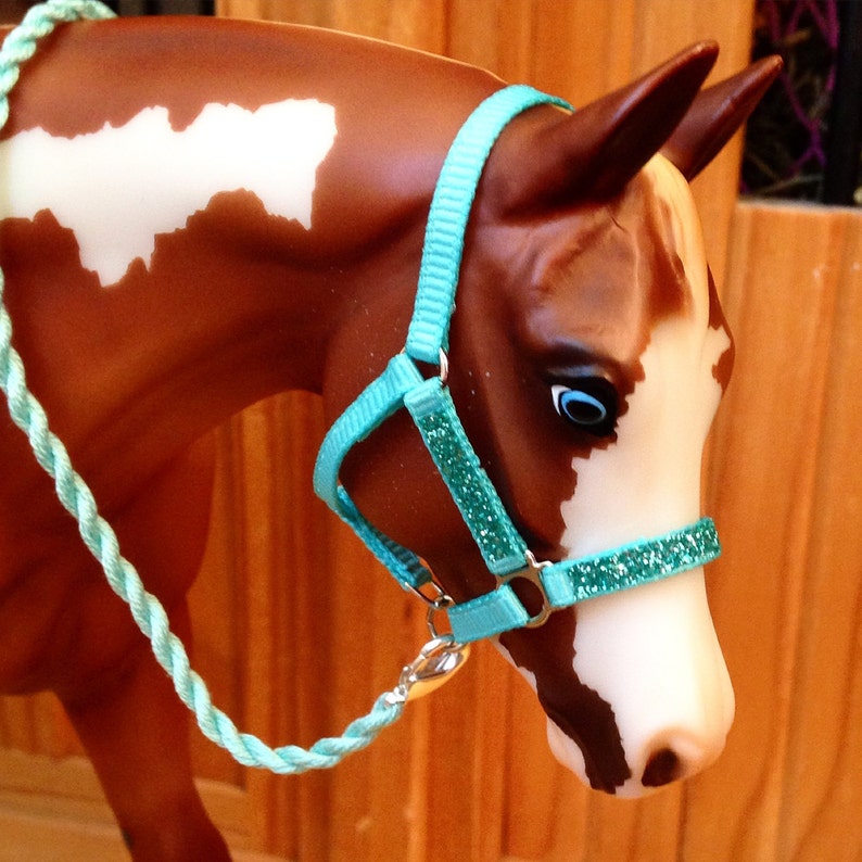 Glitter overlay halters Breyer Model horse | Etsy