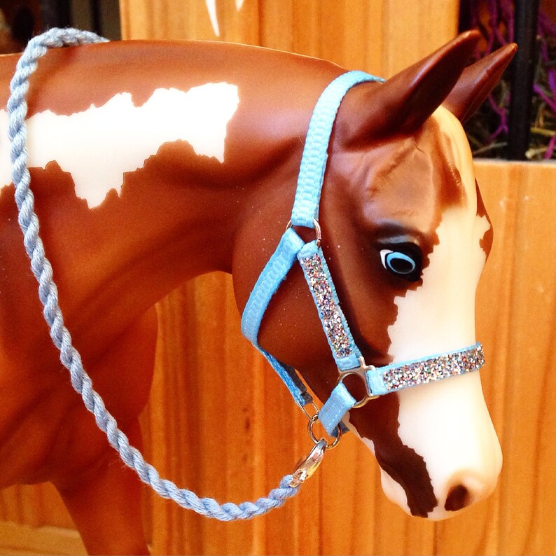 Glitter overlay halters Breyer Model horse | Etsy