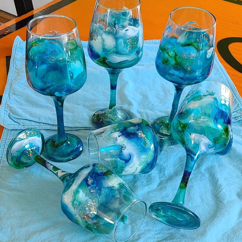 Beach Wine Glasses - Etsy