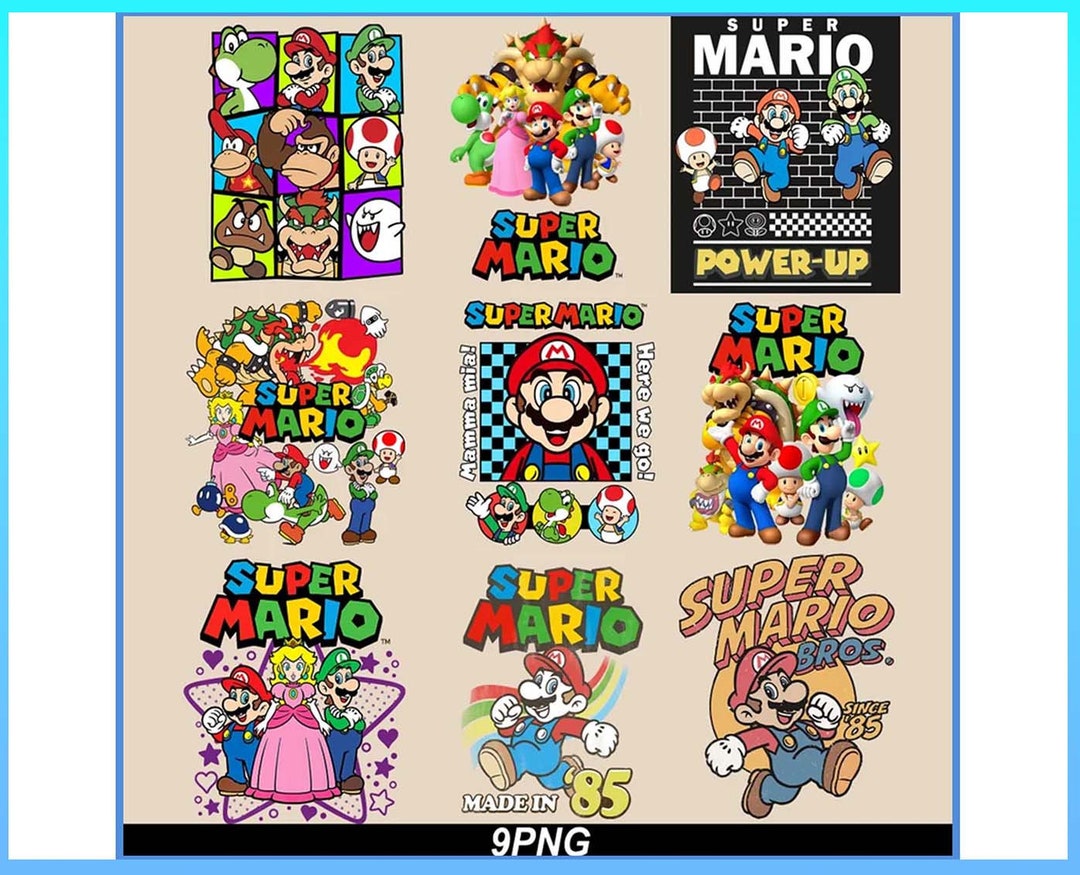 Super Mario PNG Bundle, Super Mario Bundle, Super Mario Transparent PNG ...