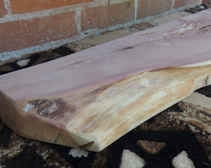 Live Edge Red Cedar Mantelpiece 34 X 10 X - Etsy