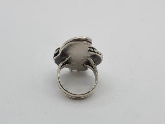 Native American Natural Shell or Stone? Ring Sterling… - Gem
