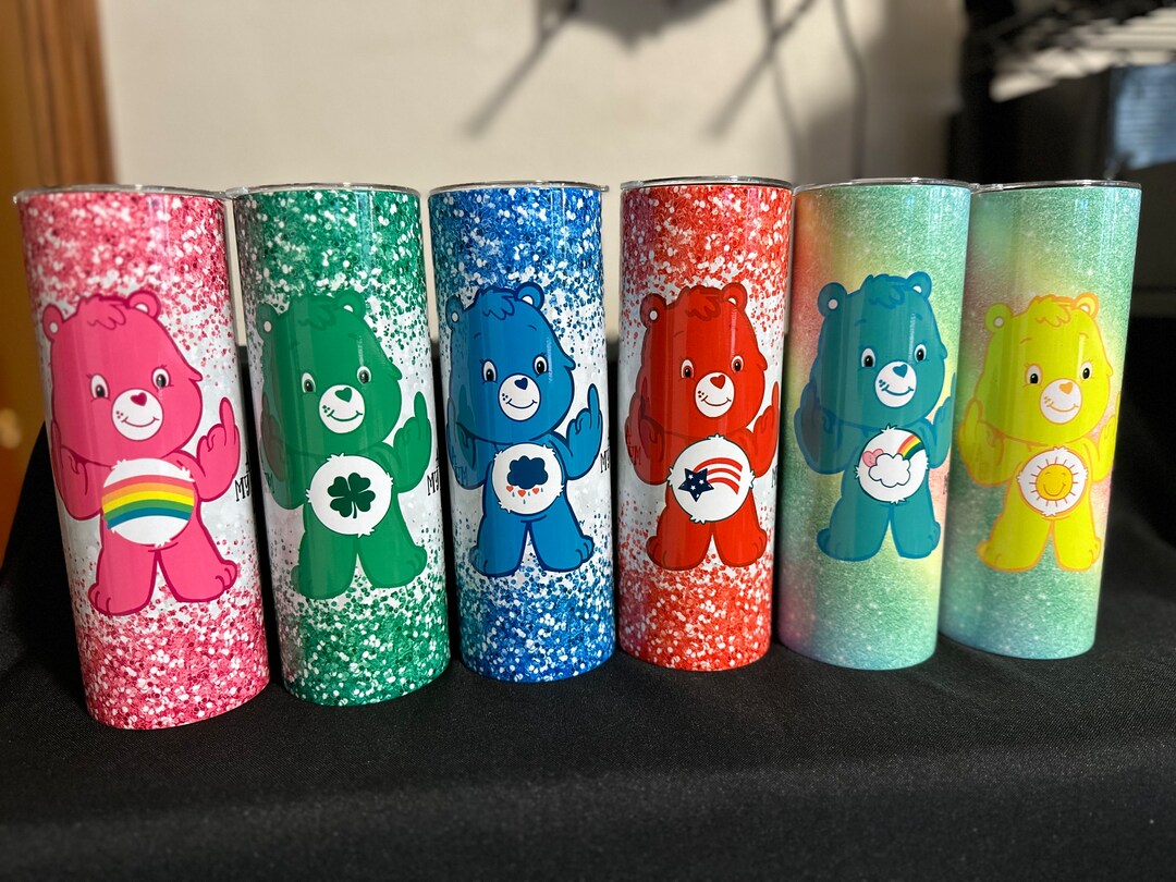 20oz. Tumbler, Middle Finger Bear With Straw and Lid, Hot or Cold ...