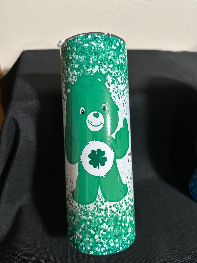 20oz. Tumbler Middle Finger Bear With Straw and Lid Hot or - Etsy