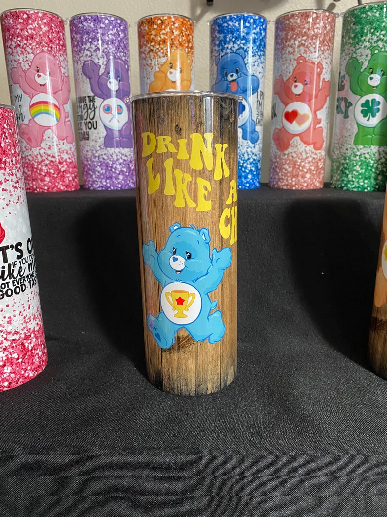 20oz. Tumbler Swear Bear With Straw and Lid Hot or Cold - Etsy