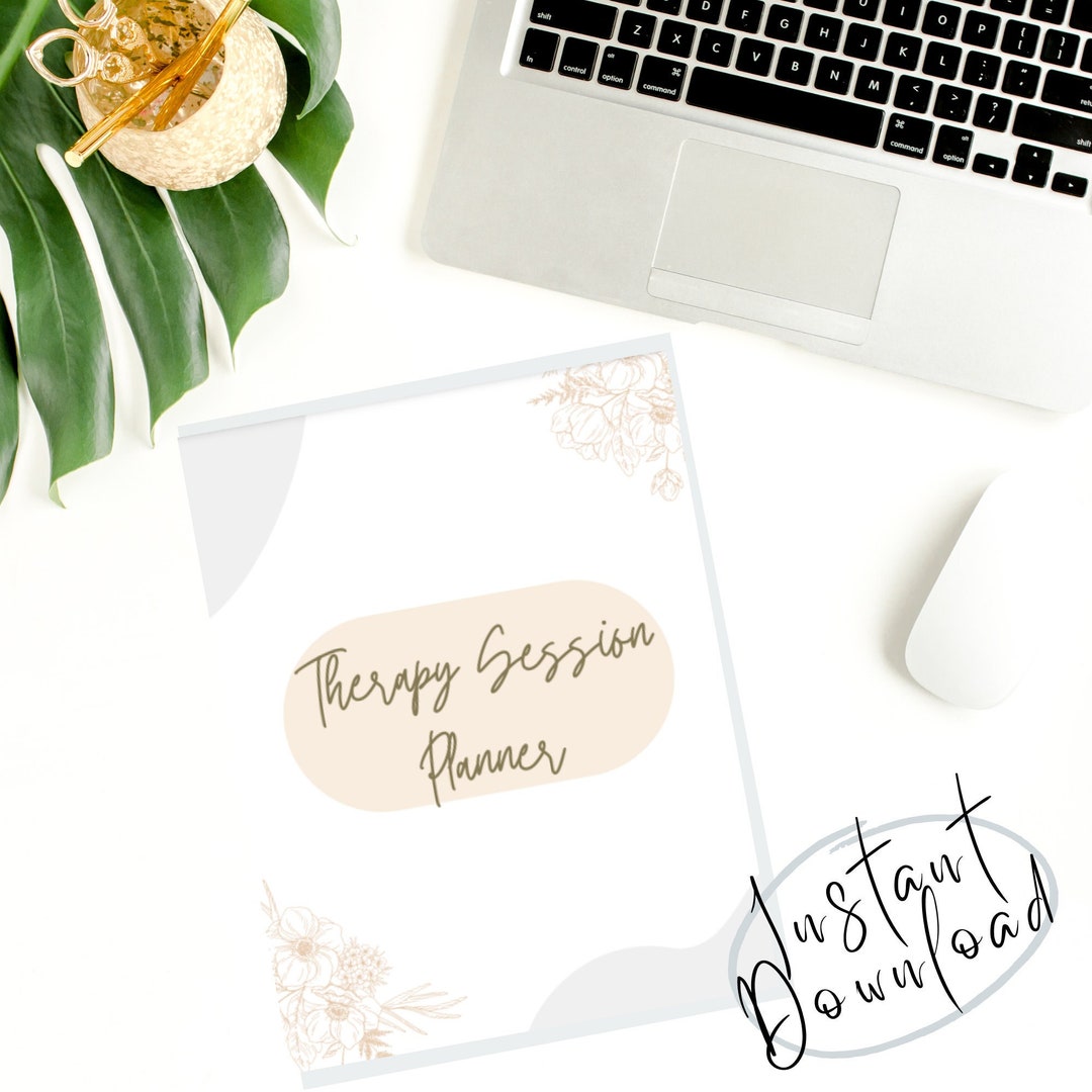 PRINTABLE Therapy Session Planner Simple Therapy Planner Digital ...