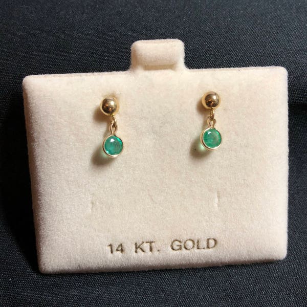 Emerald Drop Earring - Etsy