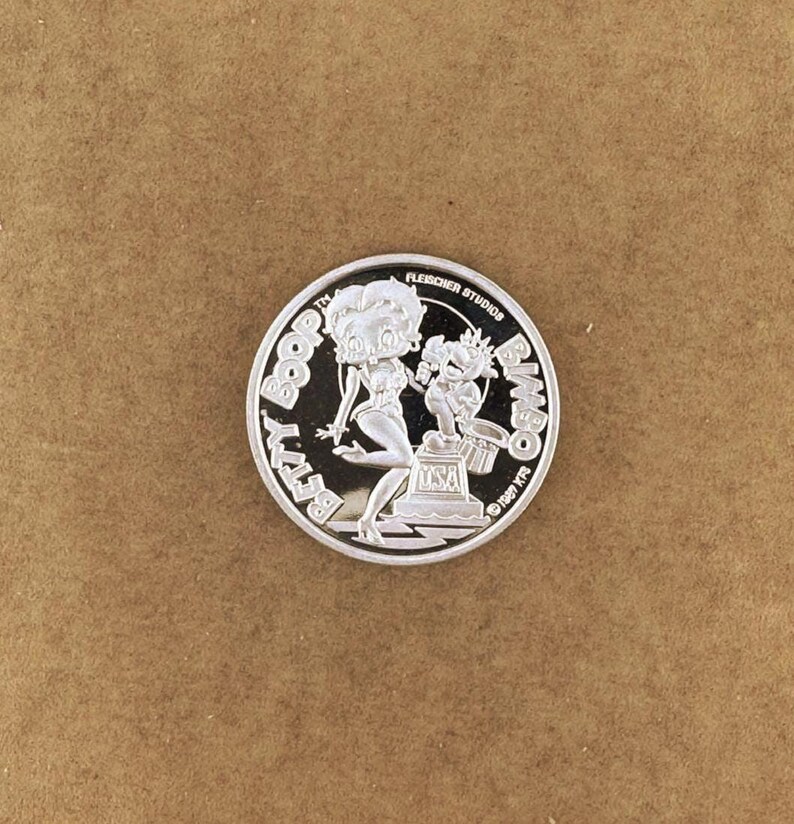 Vintage Betty Boop .999 Silver Proof Coin, 1 Troy Ounce - Etsy