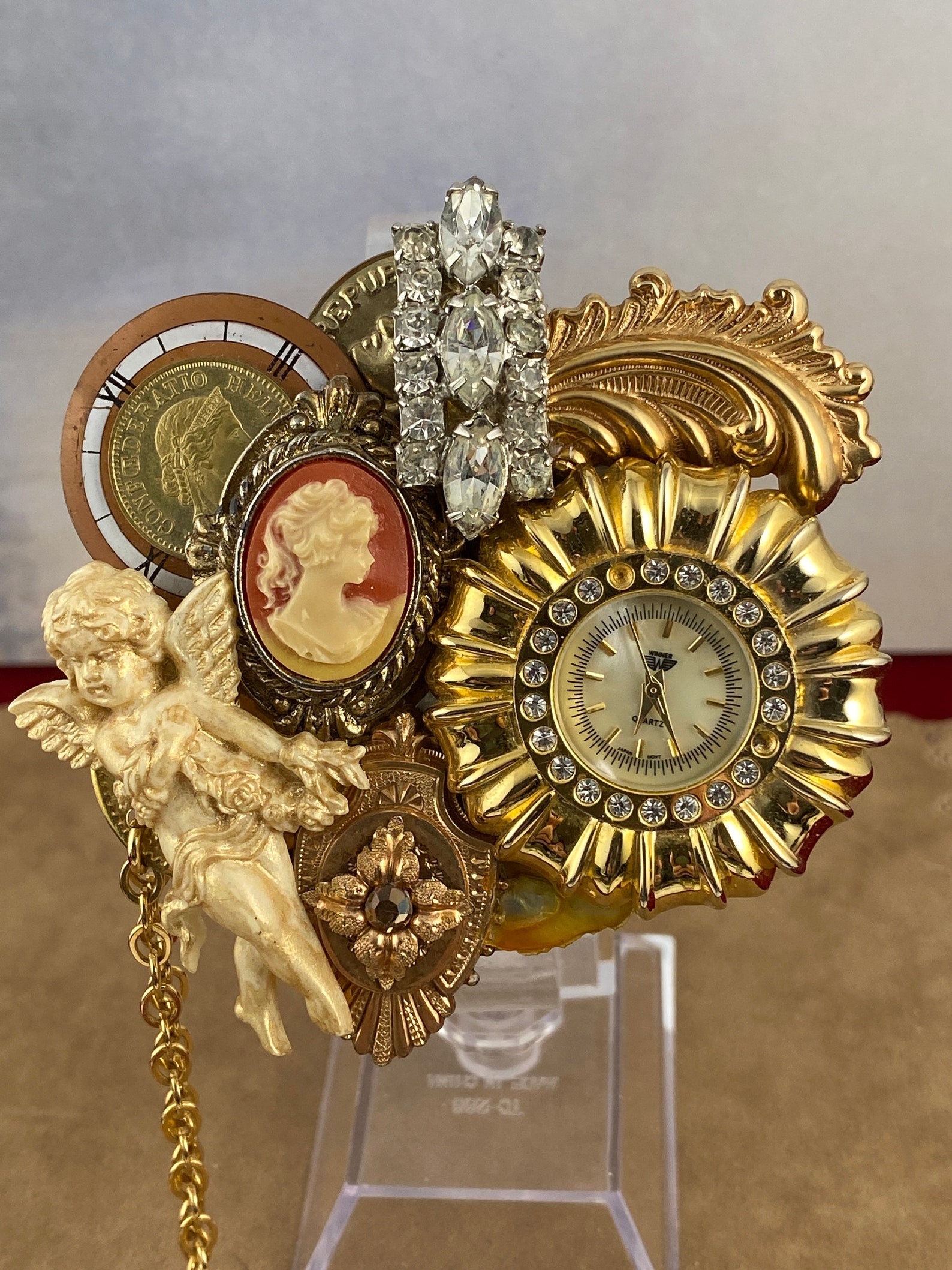 Handmade Angel Cameo Brooch: Vintage Watch, Coins & Jewelry - Etsy