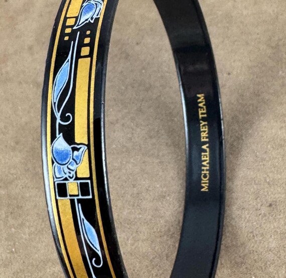 Rare Vintage Michaela Frey with lots of Gold, Blue Hu… - Gem