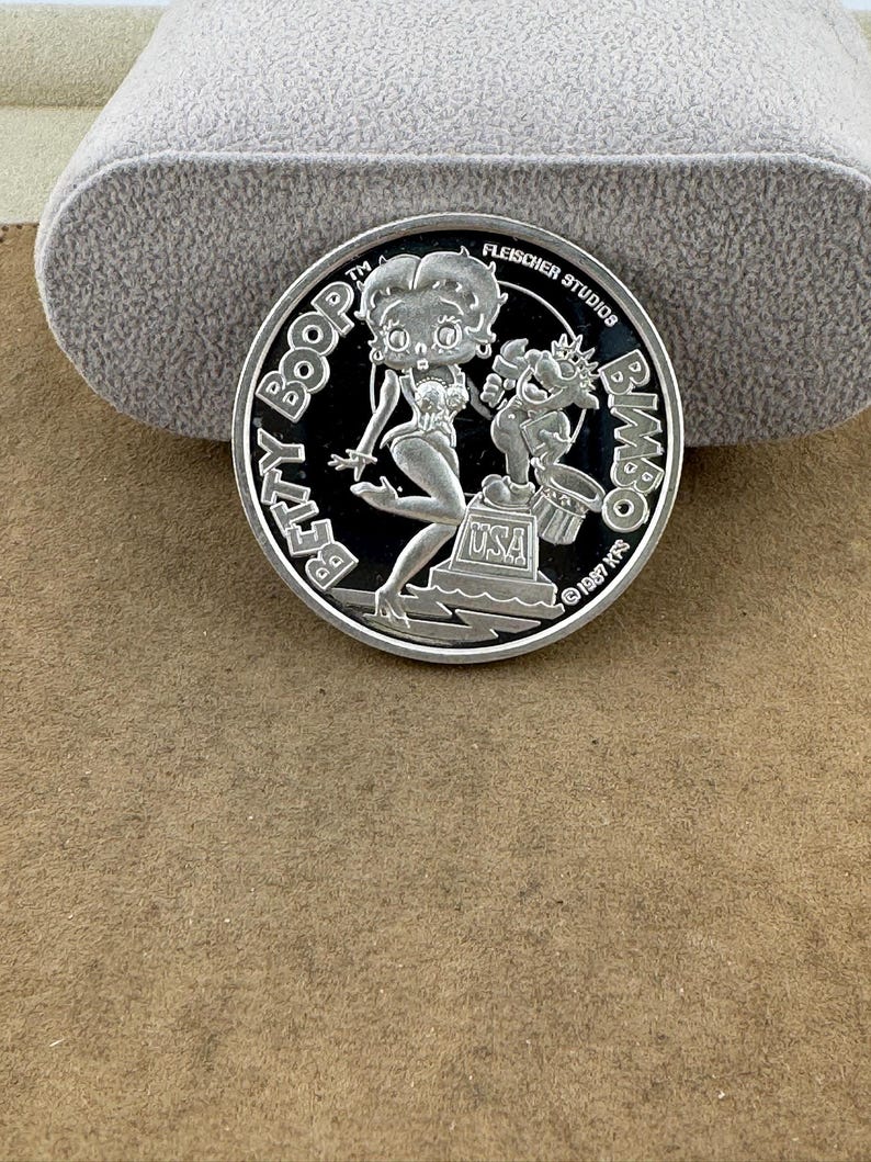 Vintage Betty Boop .999 Silver Proof Coin, 1 Troy Ounce - Etsy