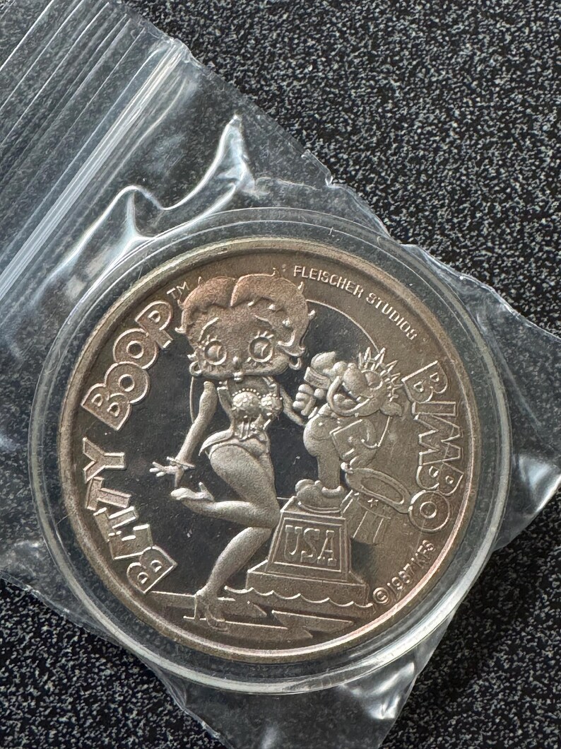 Vintage Betty Boop .999 Silver Proof Coin, 1 Troy Ounce - Etsy