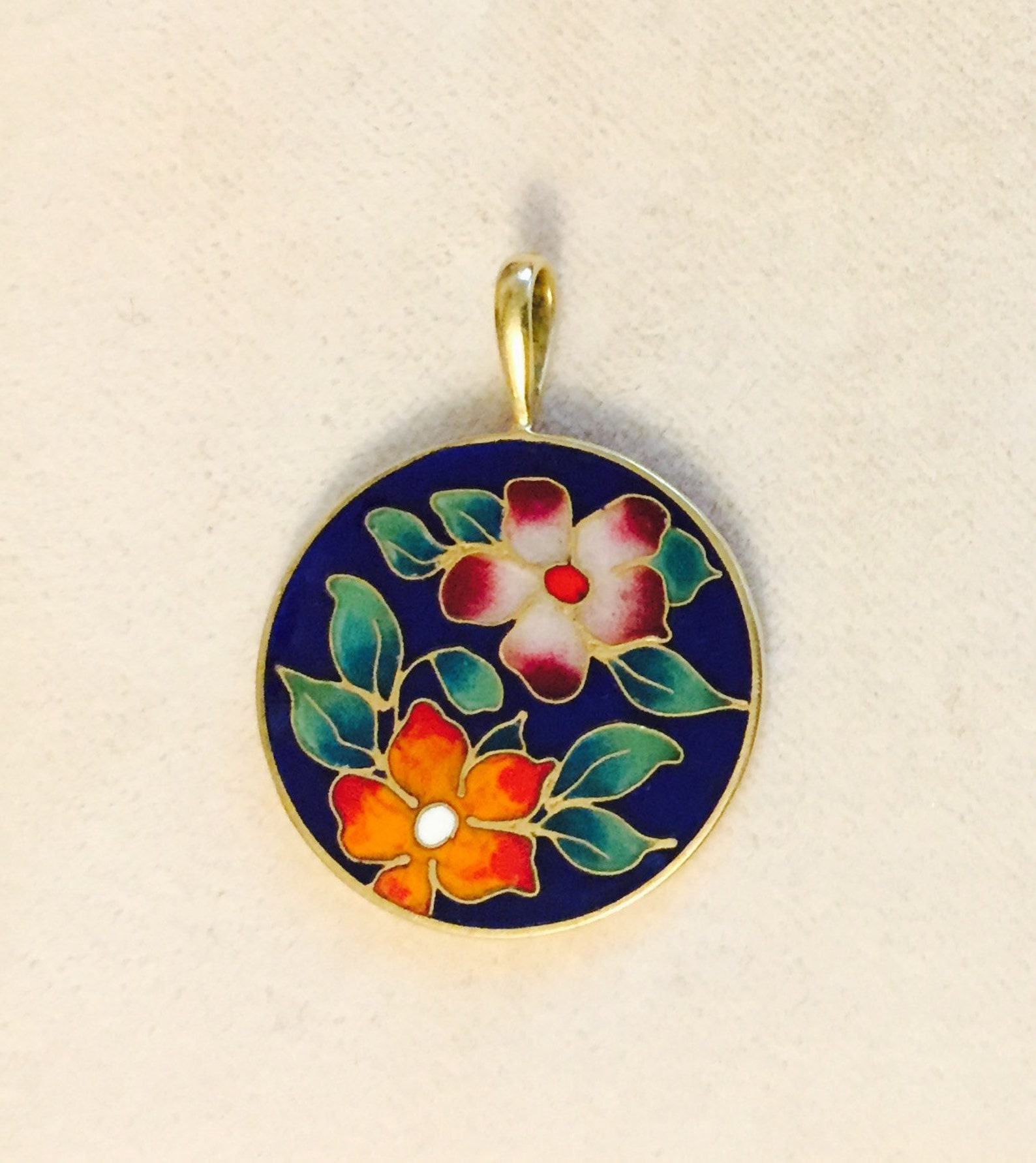 Vintage 14 Karat Gold Pendant With 18 Inch Vermeil Rope Chain - Etsy