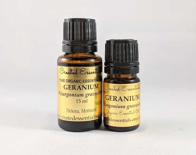 Geranium Essential Oil Organic Essential Oil of Geranium - Etsy