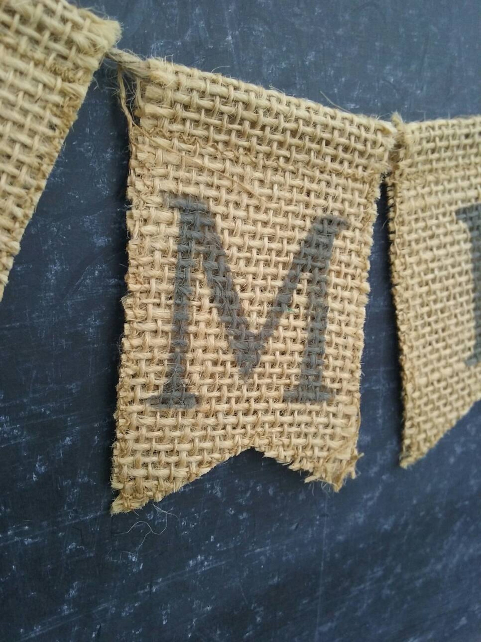 Mini Burlap FAMILY Banner, Photo Display Decor - Etsy