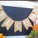 WELCOME Mini Burlap Banner for Wreaths and Small Spaces - Etsy