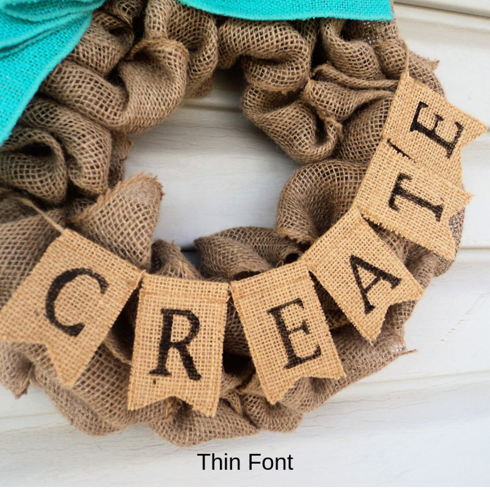 Custom Mini Burlap Banner Create a Personalized Burlap - Etsy