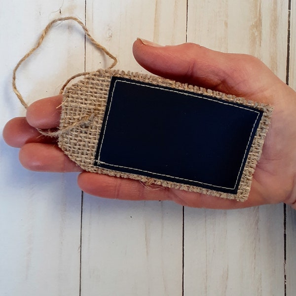 Burlap Name Tags - Etsy