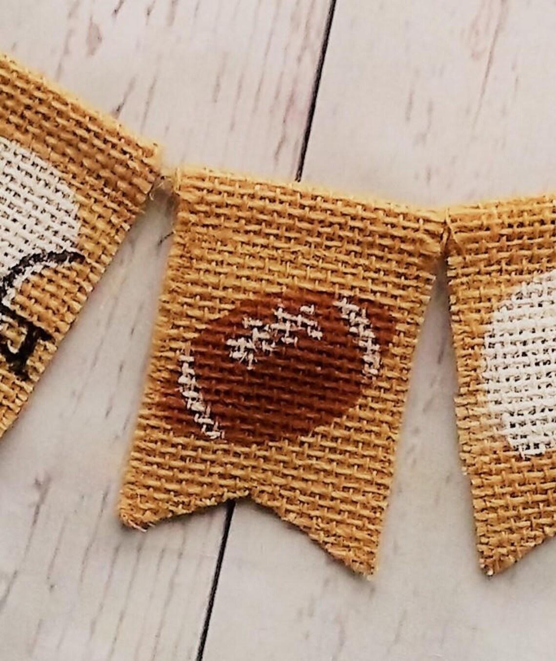 Football Burlap Banner, Reversible Sports Mini Banner, Football Party ...