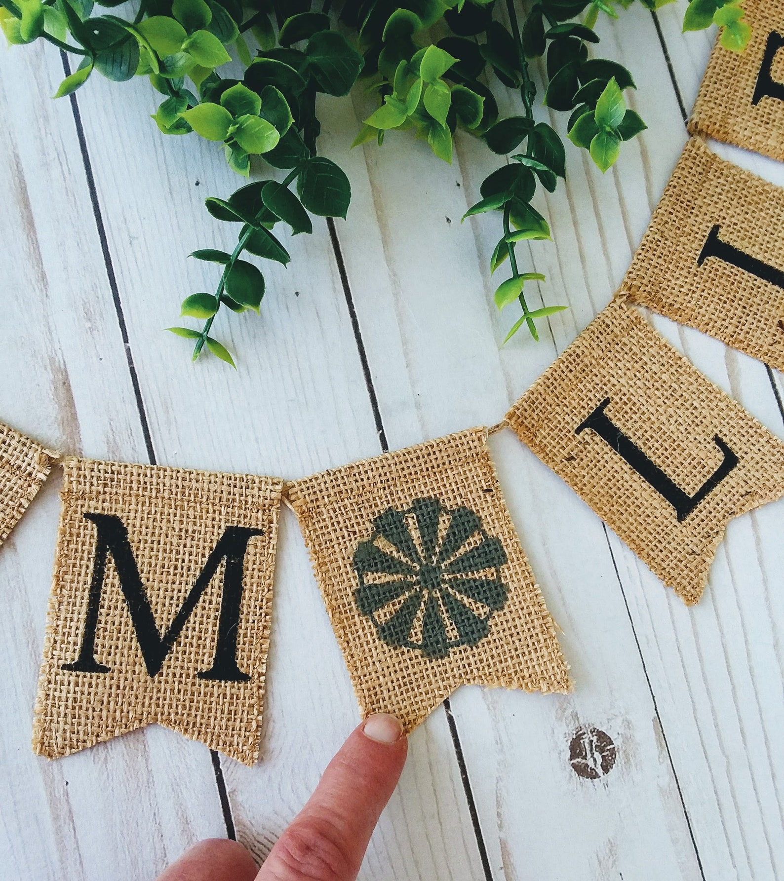 Farm Life Mini Burlap Banner Rustic Farmhouse Decor Windmill - Etsy