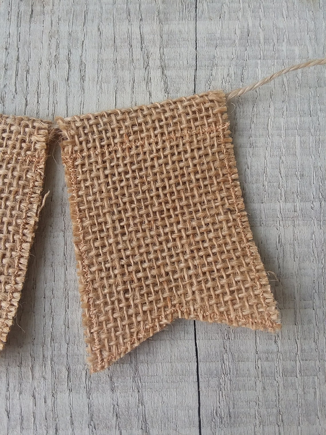Blank Mini Burlap Banner, DIY Burlap Banner for Home and Party Decor ...
