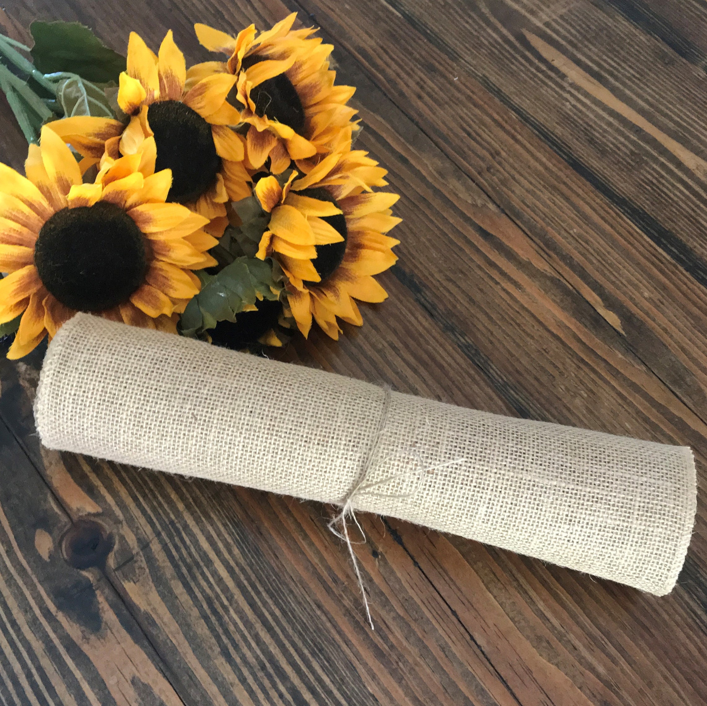 Farmhouse Burlap Table Runner for Rustic Country Barn - Etsy