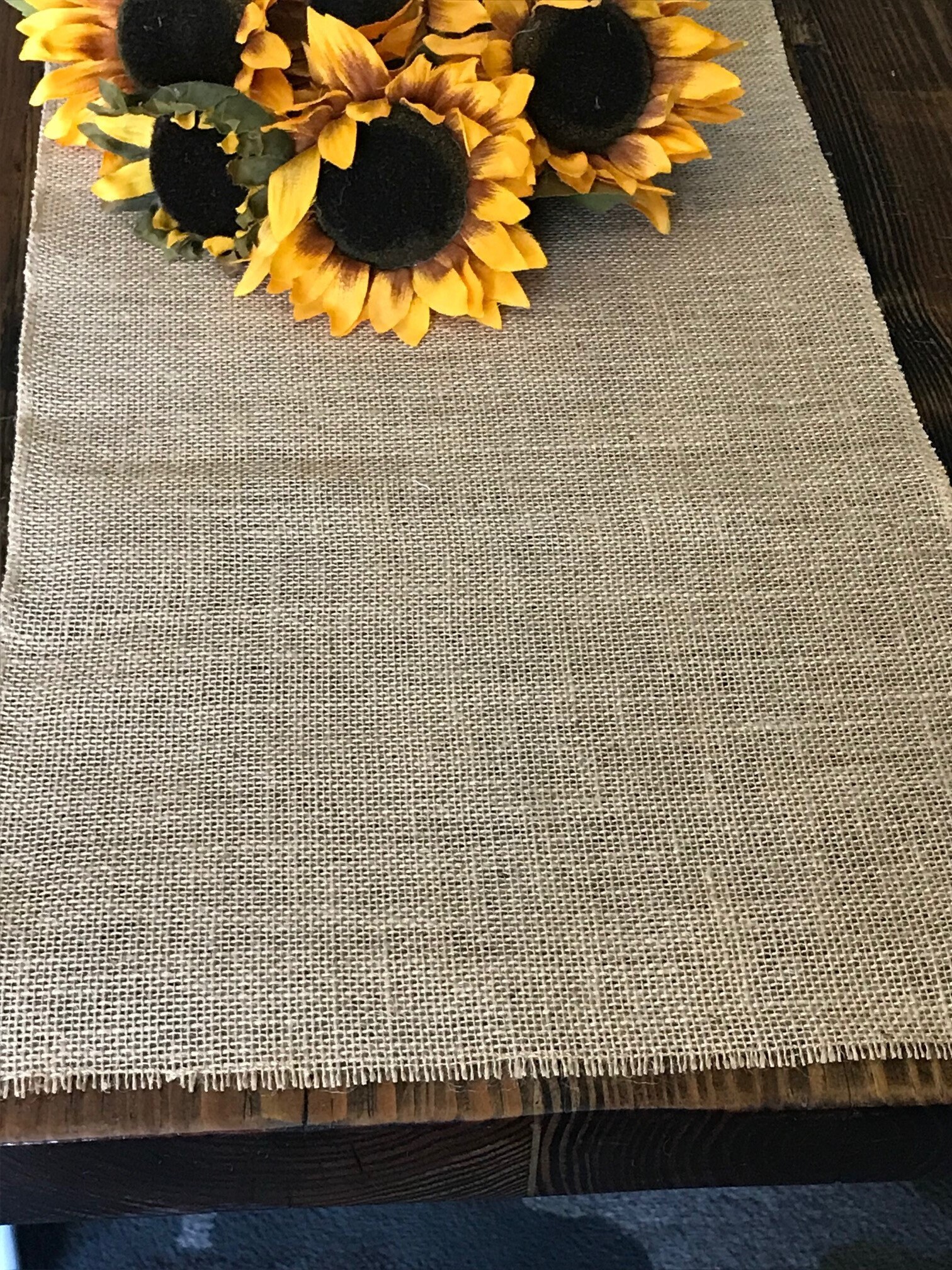 Farmhouse Burlap Table Runner for Rustic Country Barn - Etsy