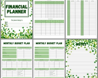 Student Financial Printable Bundle | Financial Planner | Budget Sheets ...