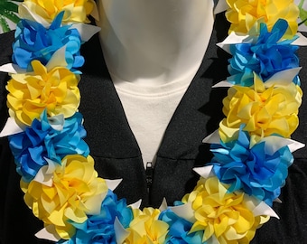 Class of 2024 RIBBON Lei Hawaiian Plumeria Flower Ribbon Lei Flower ...