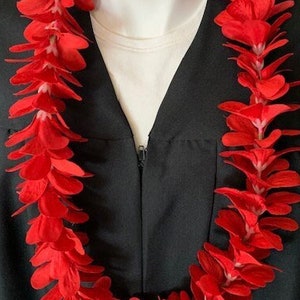 Class of 2024 Hawaiian Plumeria Flower Lei Fabric Flower Lei Graduation ...