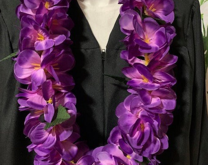 Class of 2025 Hawaiian Plumeria Flower Lei Fabric Flower Lei Graduation ...