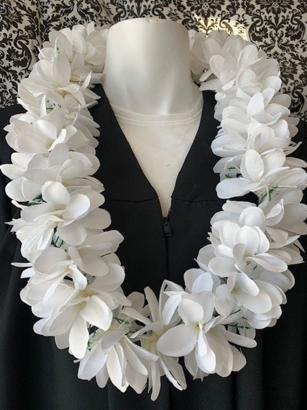 Class of 2024 Hawaiian Plumeria Flower Lei Fabric Flower Lei Graduation ...