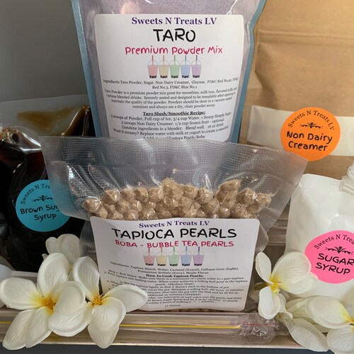 Premium TARO Powder Mix Boba Bubble Tea Tapioca Pearl Smoothie - Etsy