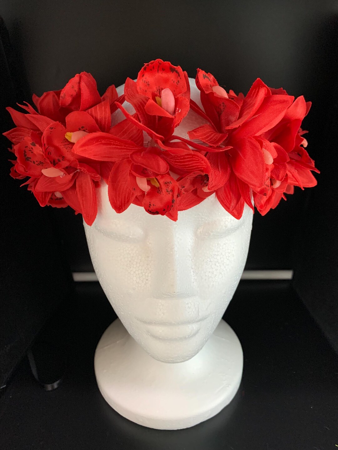 Hawaiian ORCHID Flower HAKU Flower Crown Lei Haku Hawaiian Haku Lei ...