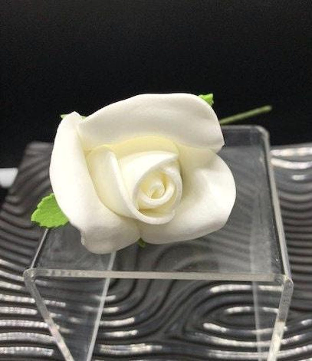Rose FOAM Flower Hair PICK Wedding Flower Hair Pick Graduation Hair ...
