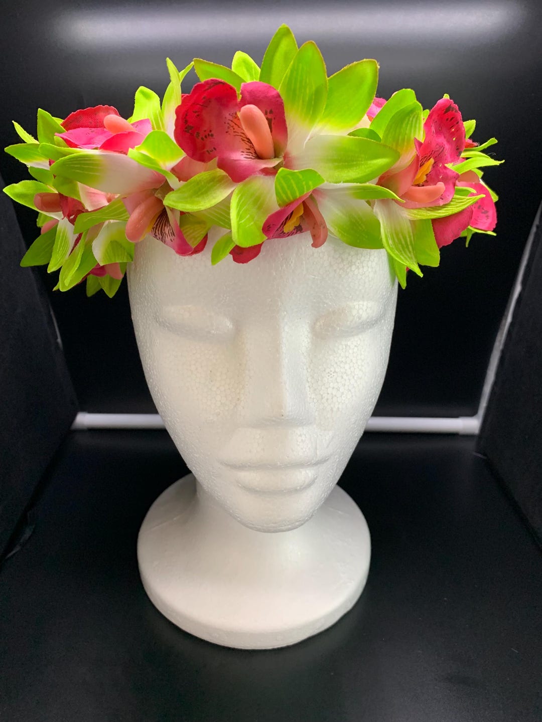 Hawaiian ORCHID Flower HAKU Flower Crown Lei Haku Hawaiian Haku ...