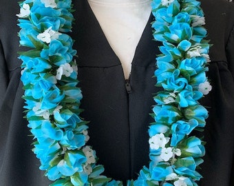 Class of 2025 Hawaiian Plumeria Flower Lei Fabric Flower Lei Graduation ...
