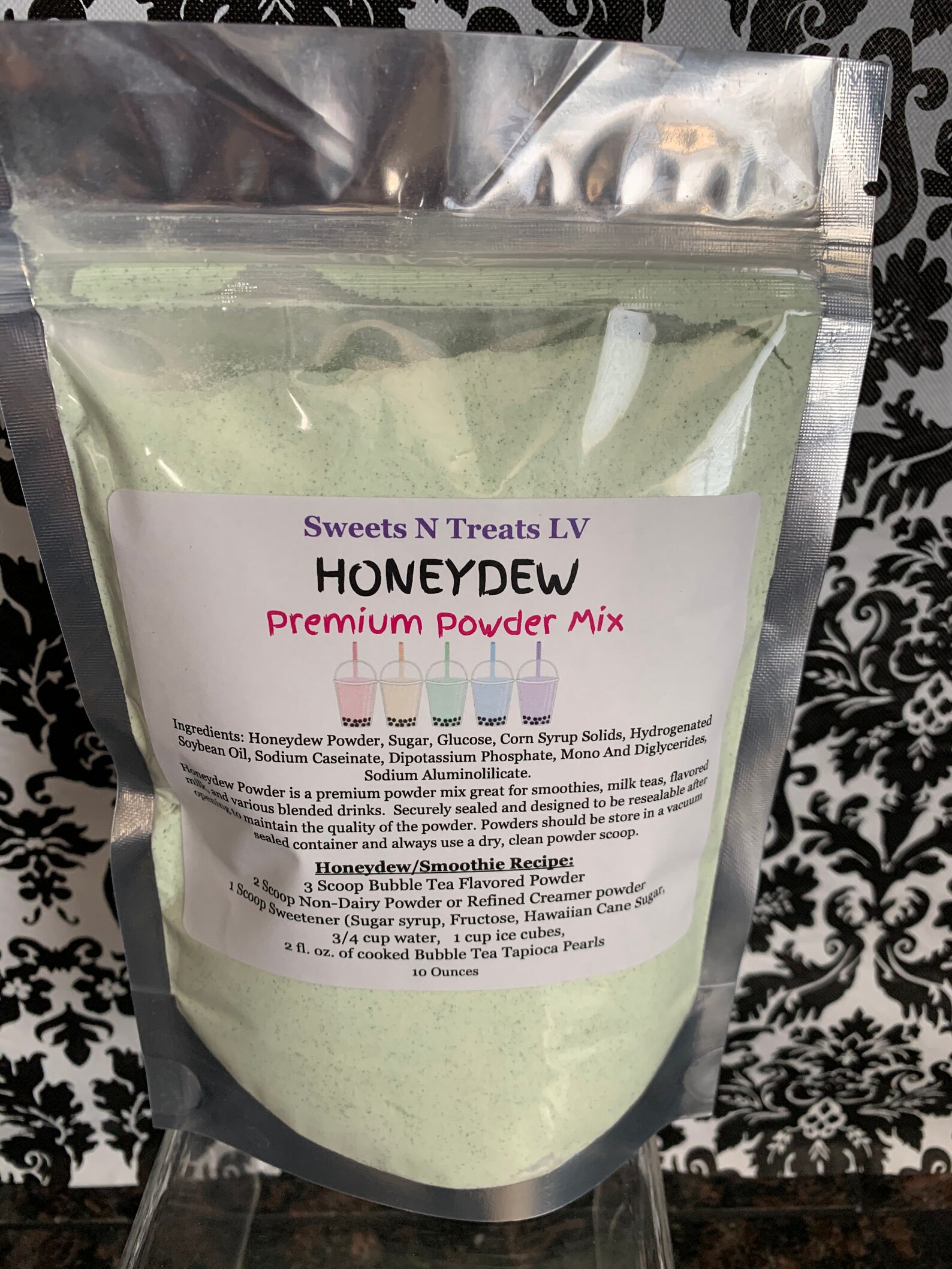Premium HONEYDEW Powder Mix Boba Bubble Tea Tapioca Pearl | Etsy