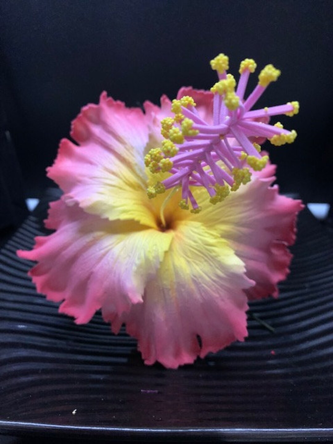 Hawaiian Hibiscus FOAM Flower Hair PICK Wedding Hair Pick Graduation ...