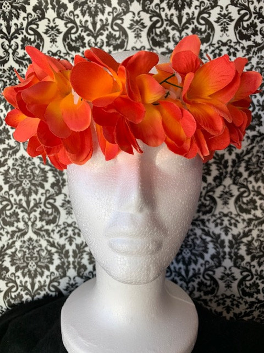 Hawaiian Plumeria Flower Haku Flower Crown Lei Haku Hawaiian Haku Lei ...