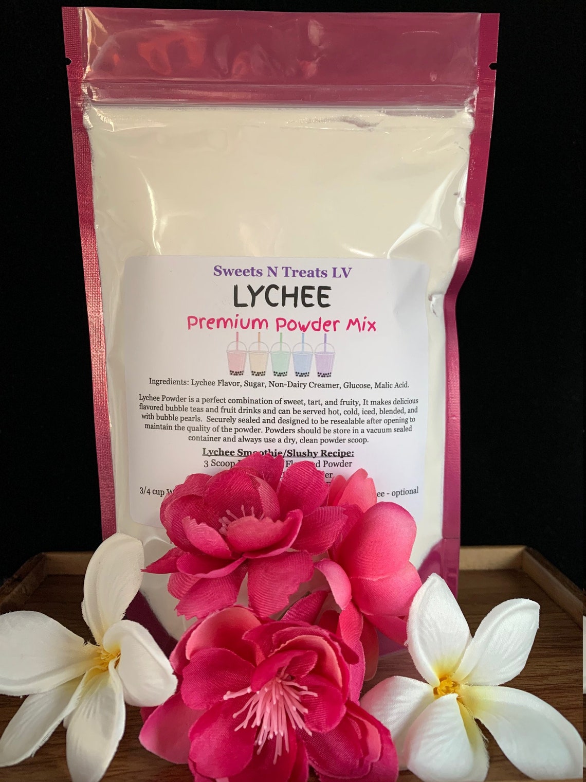Premium LYCHEE Powder Mix Boba Bubble Tea Tapioca Pearls - Etsy
