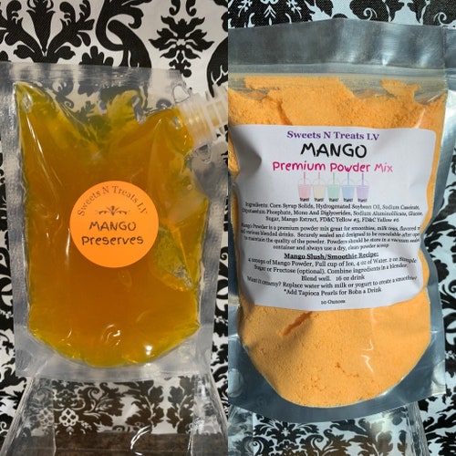Premium MANGO Powder Mix Boba Bubble Tea Tapioca Pearl - Etsy