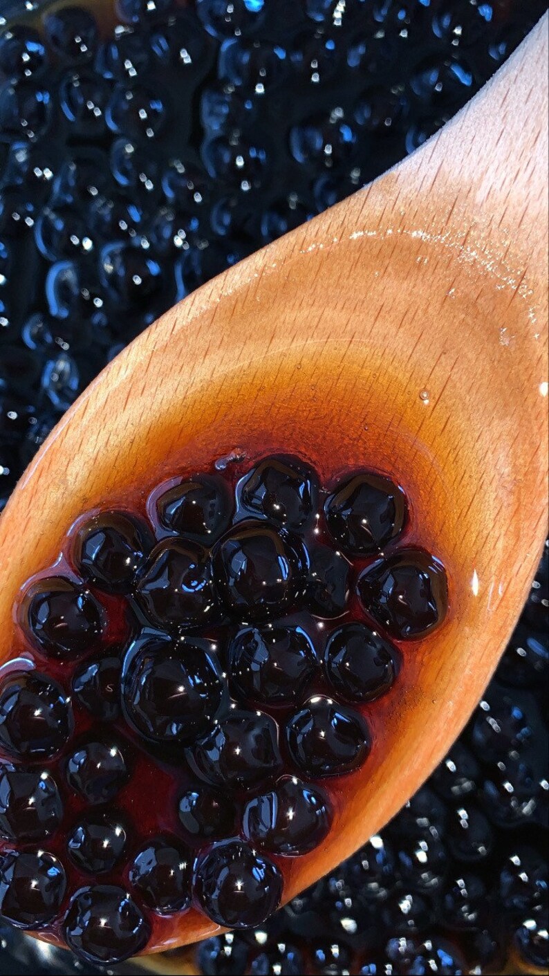 BOBA Black Tapioca Pearl Bubble Tea Pearls Milk Tea Thai Tea - Etsy